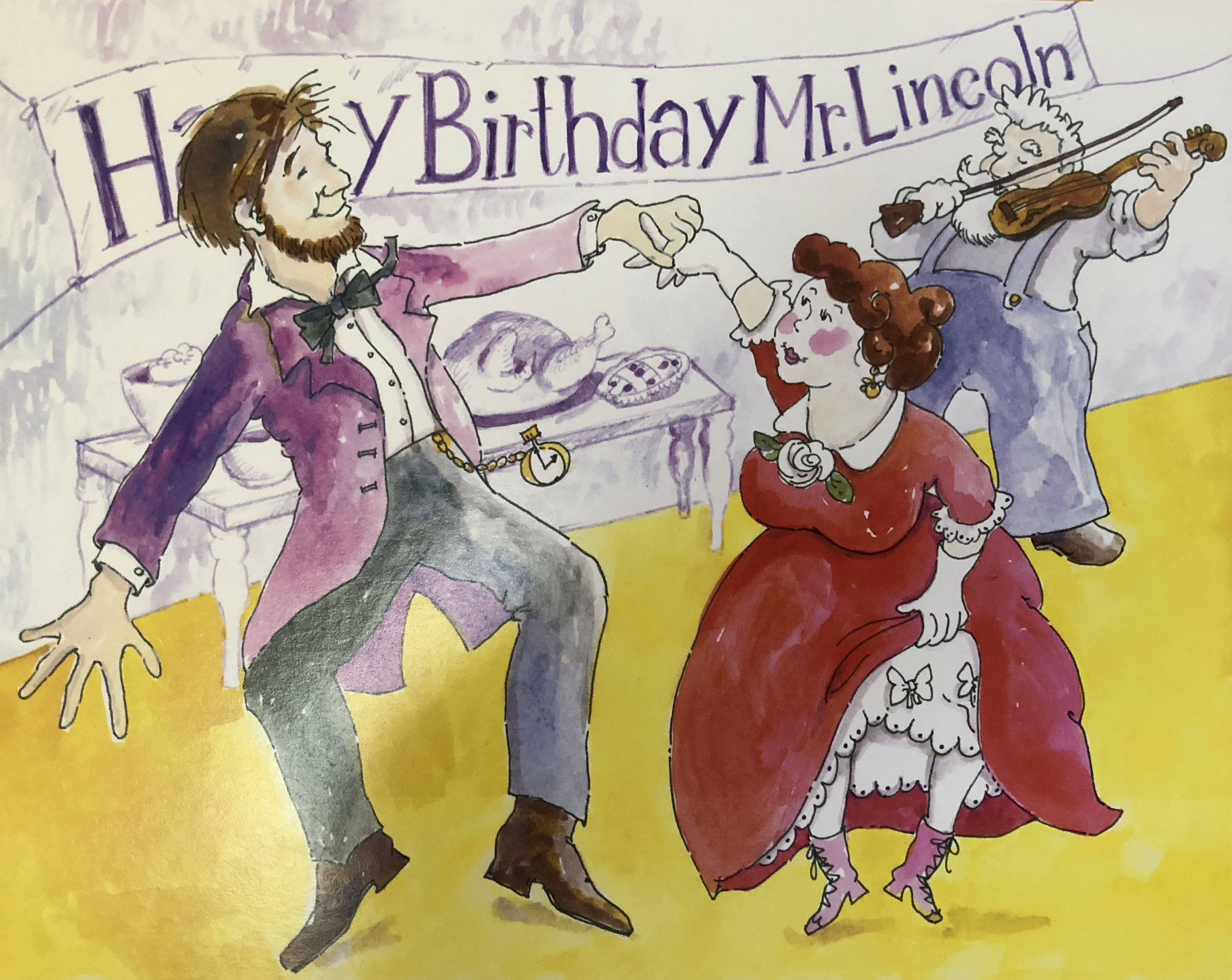 Happy Birthday, Abraham Lincoln • Miss Ewe Studio